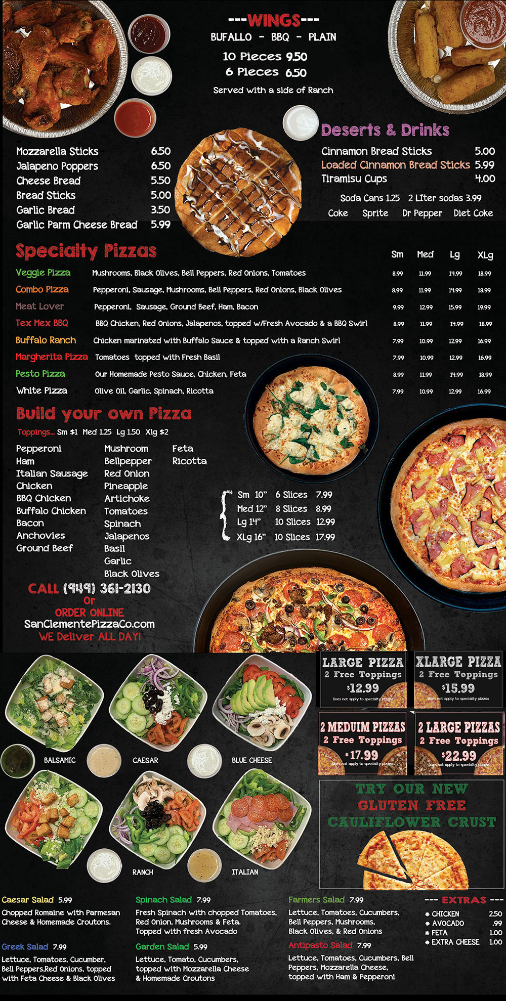 san clemente pizza co 401 S el Camino Real San Clemente 92672